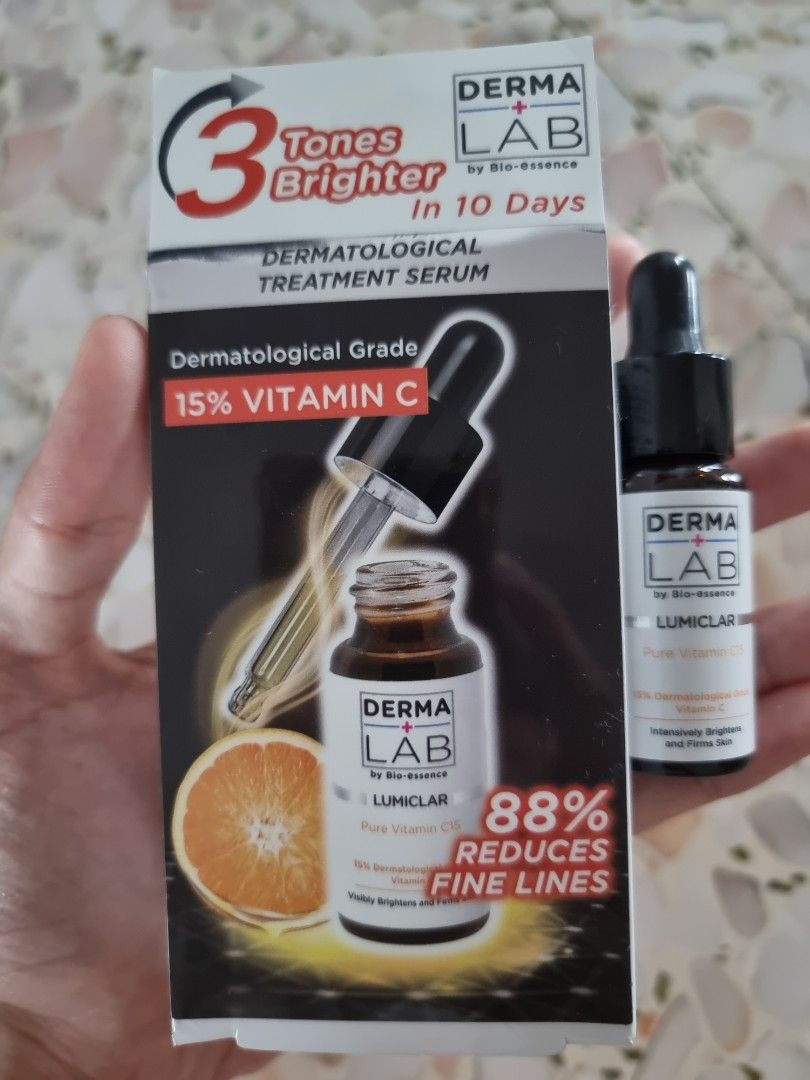 Derma lab bio essence Lumiclar Pure Vitamin C15, Beauty & Personal Care, Face, Face Care on ...