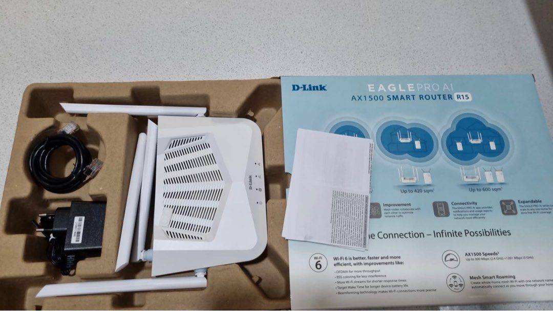 D-Link AX1500 Eagle Pro AI Smart Router, Computers & Tech, Parts ...