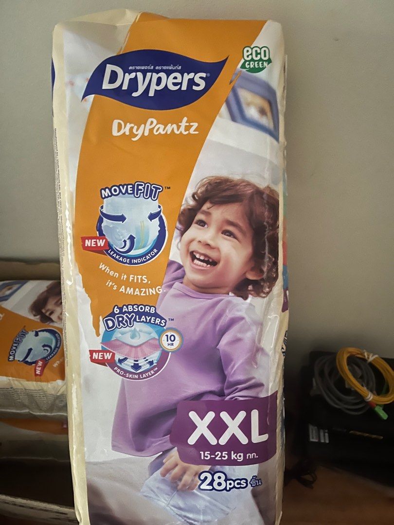 Drypers Drypantz XXL, Babies & Kids, Bathing & Changing, Diapers & Baby ...
