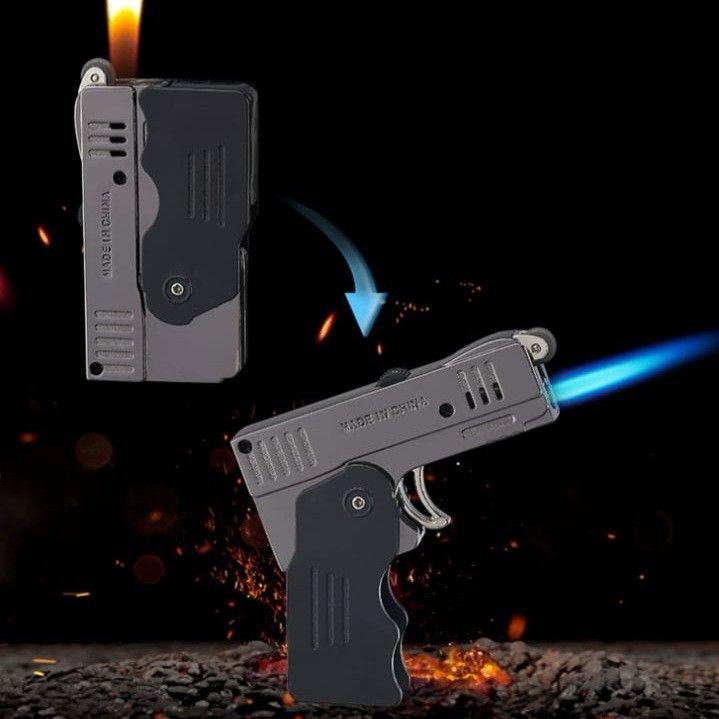 Dual Flame Transformation Lighter Naked Flame Jet Flame, Furniture ...