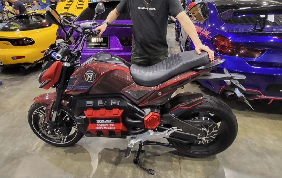 ELECTRIC MOTORCYCLE NICE NUMBER PLATE CARBON FIBRE, Motorcycles ...