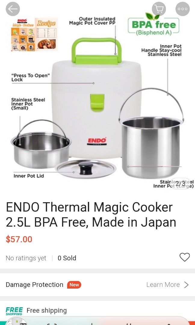 ENDO Thermal Magic cooker, TV & Home Appliances, Kitchen Appliances ...