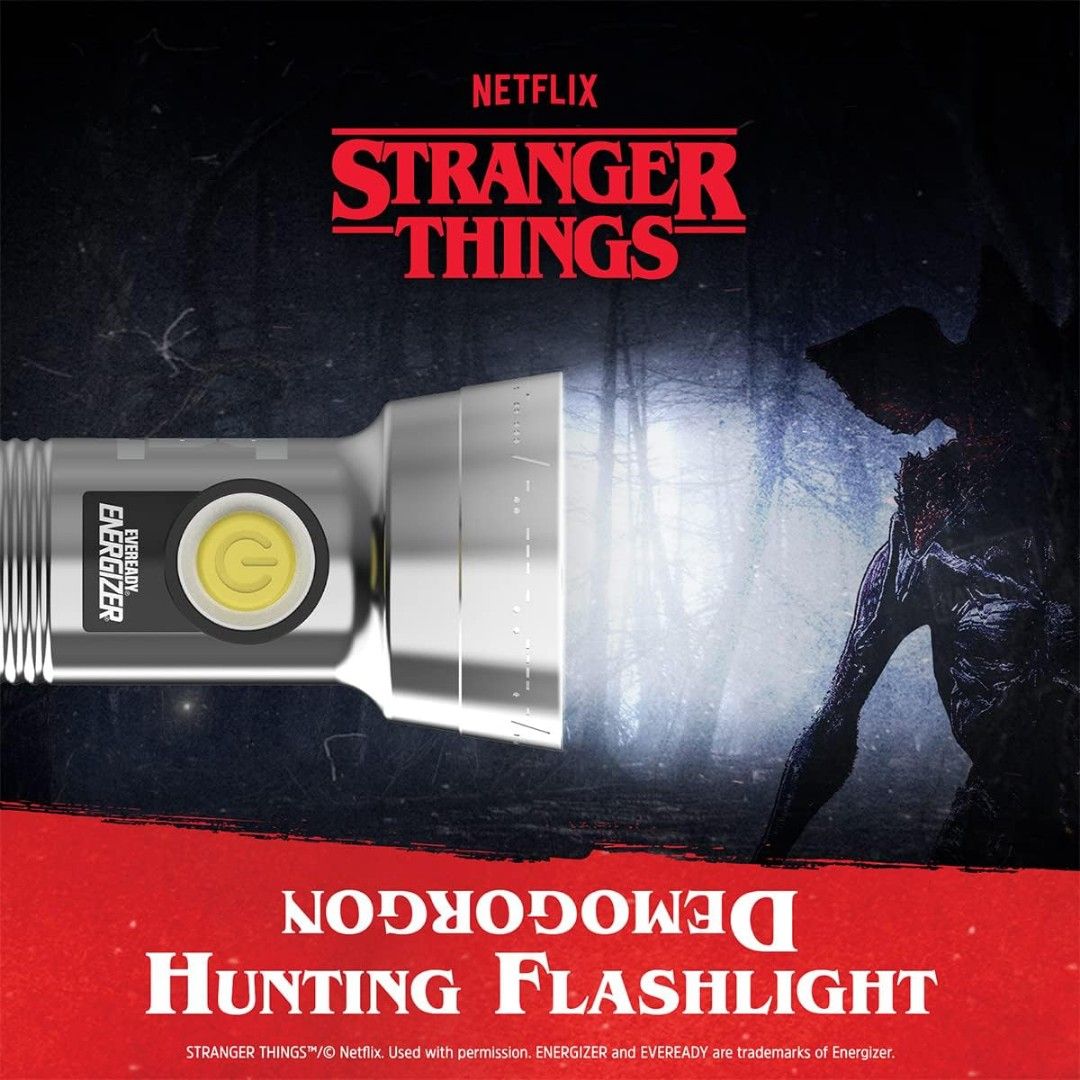 [包郵]美國直送勁量復古電筒Energizer怪奇物語 Netflix Stranger Things Demogorgon Hunting ...