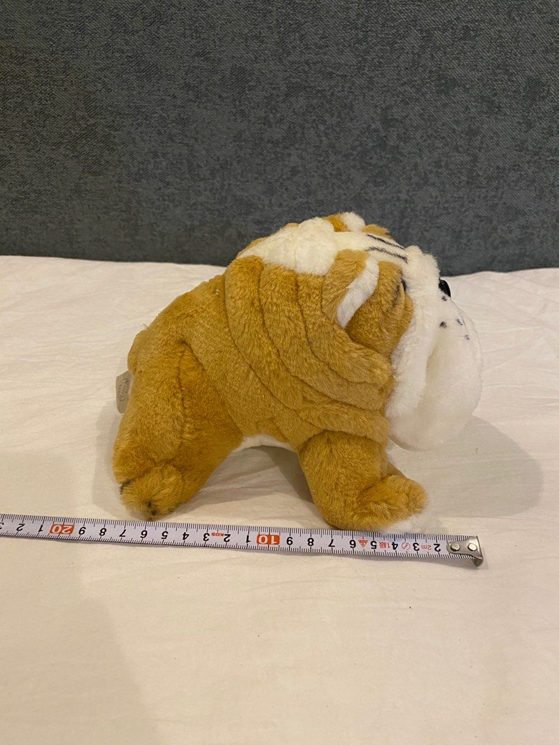 English bulldog plush toy with leather nose, Hobbies & Toys, Toys ...
