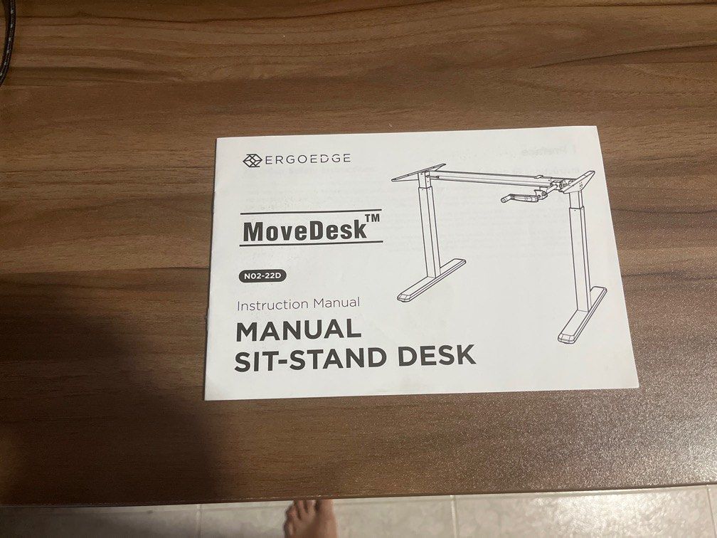 Ergoedge Movedesk (manual standing), Furniture & Home Living, Furniture, Tables & Sets on Carousell