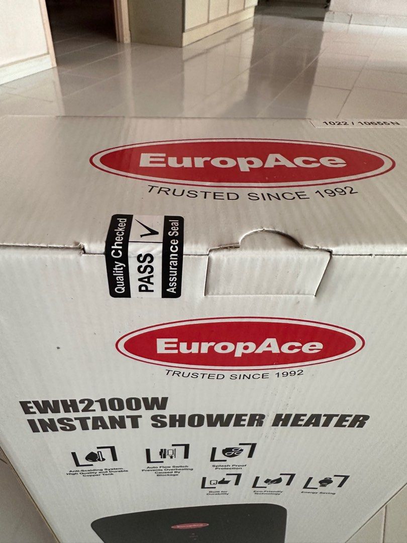 EuropAce EWH2100W Instant Water Heater, TV & Home Appliances, Water ...