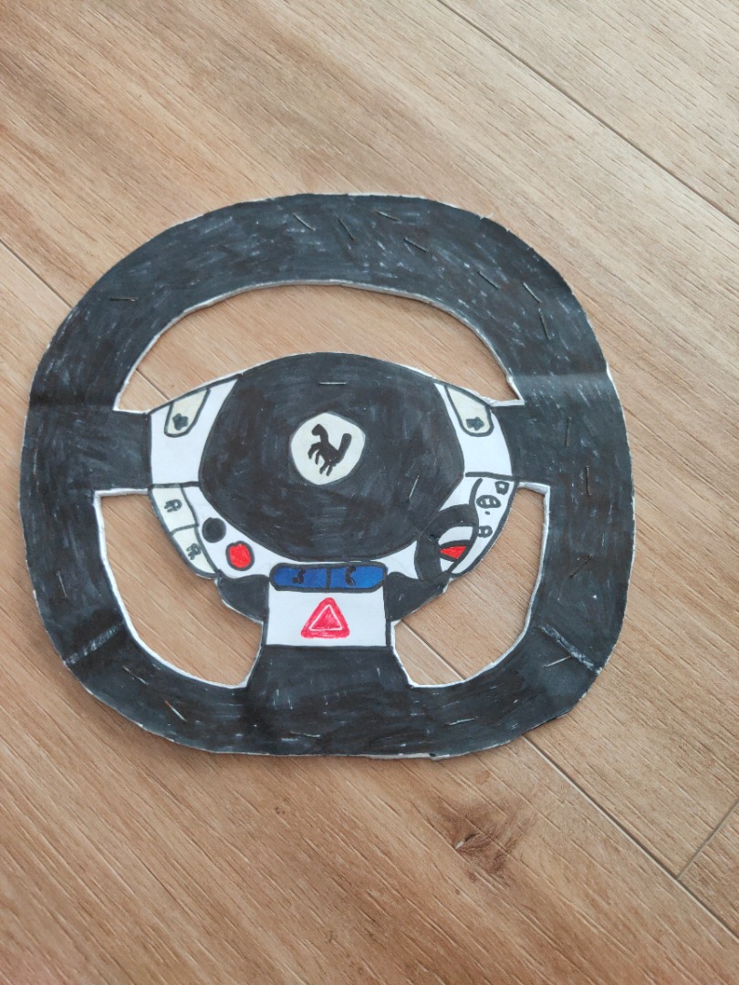 Ferrari Steering Wheel (Paper), Hobbies & Toys, Toys & Games on Carousell