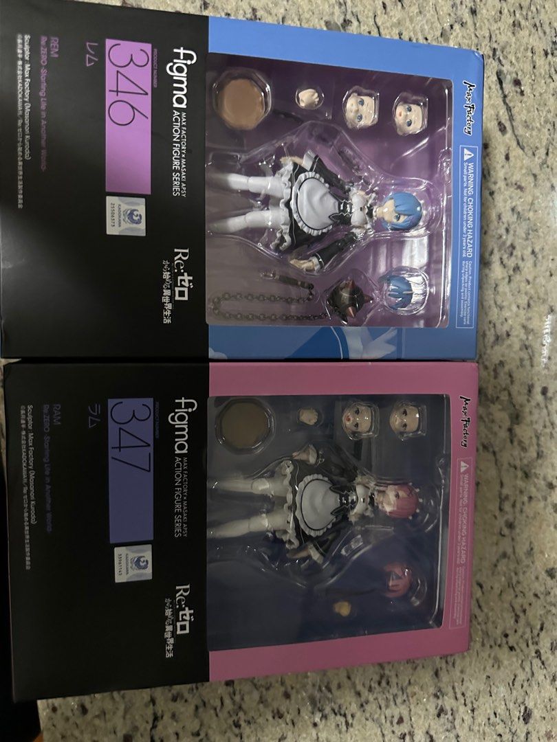 figma rem ram 雷姆拉姆 maxfactory 可议价, 興趣及遊戲, 玩具 & 遊戲類 - Carousell