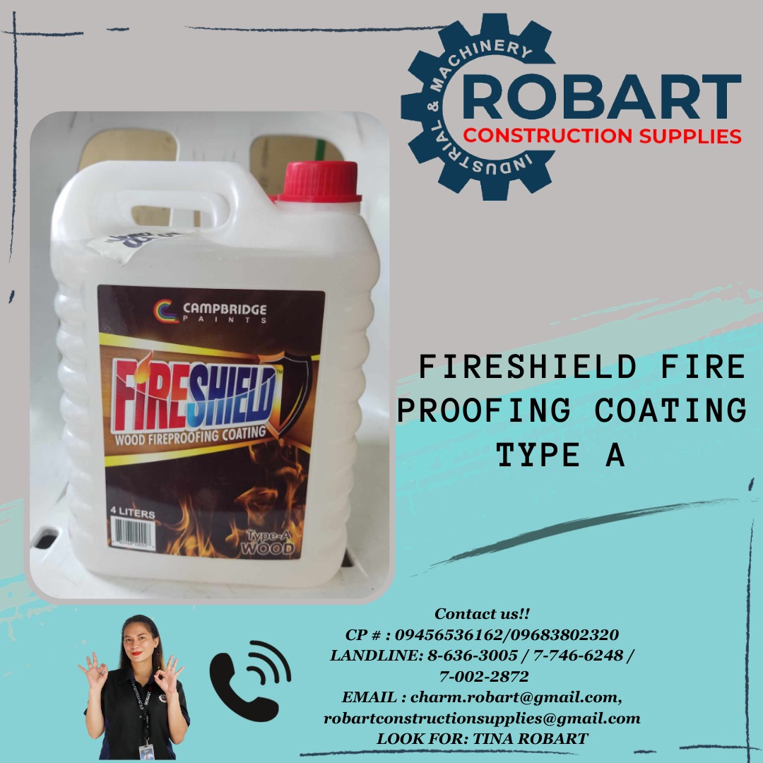 Fireshield Fireproofing Coating Type A: Wood, Commercial & Industrial, Construction & Building ...