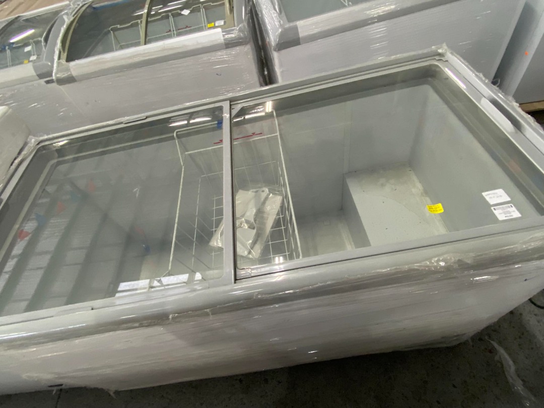 FLAT GLASS CHEST FREEZER, TV & Home Appliances, Kitchen Appliances ...