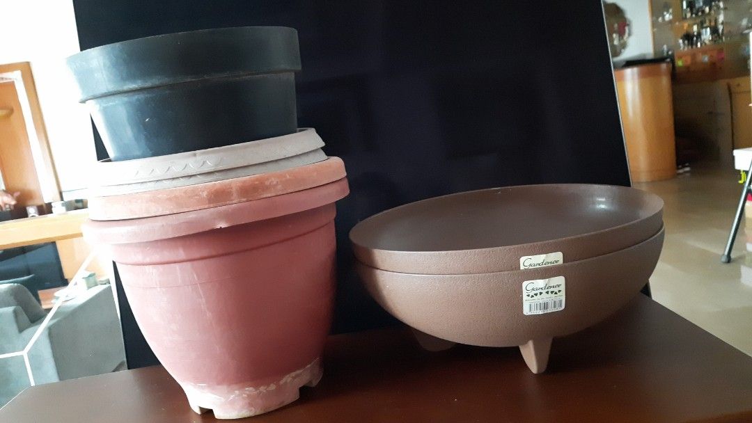 Flower pots and accessories, Furniture & Home Living, Gardening, Pots ...