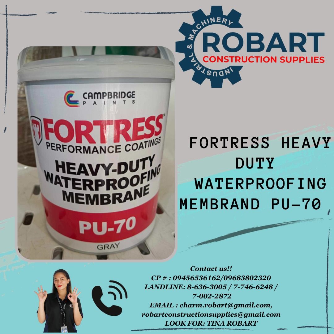 Fortress Heavy-duty waterproofing Membrane PU-70, Commercial ...