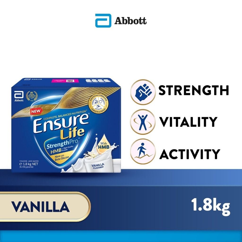 [Free Delivery] Ensure Life StrengthPro Adult Complete Balanced Nutrition with HMB Vanilla ...