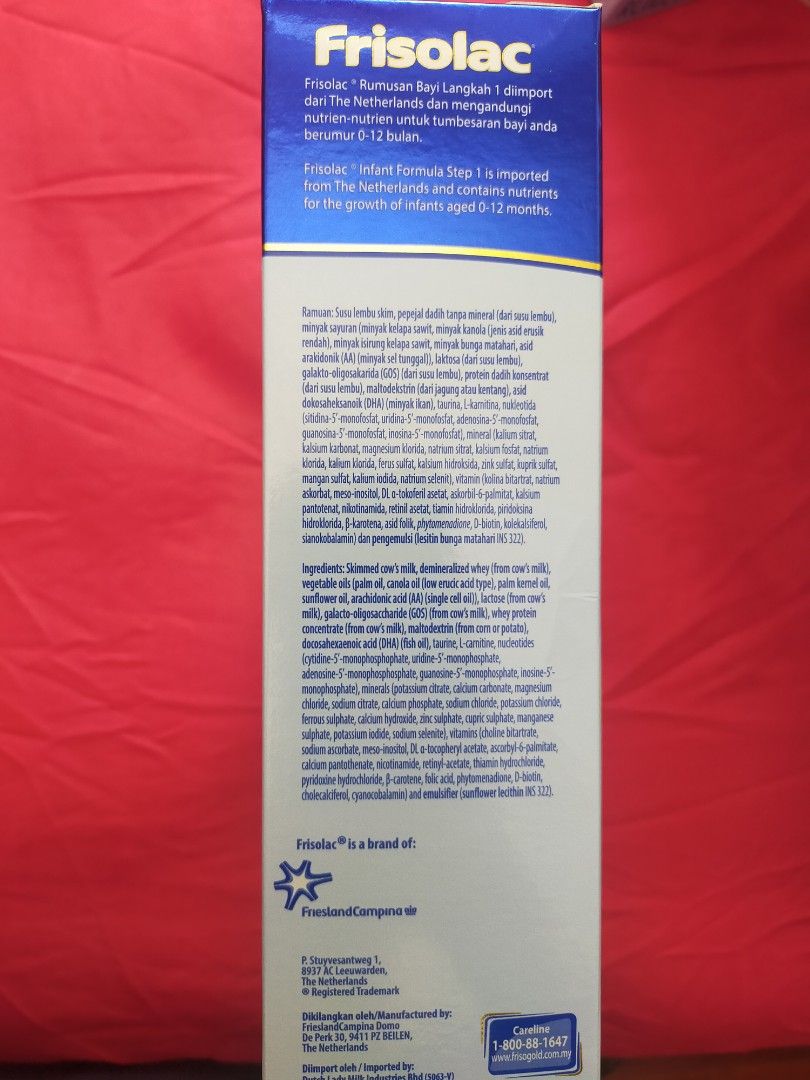 Frisolac Infant Formula Step 1, Babies & Kids, Nursing & Feeding ...