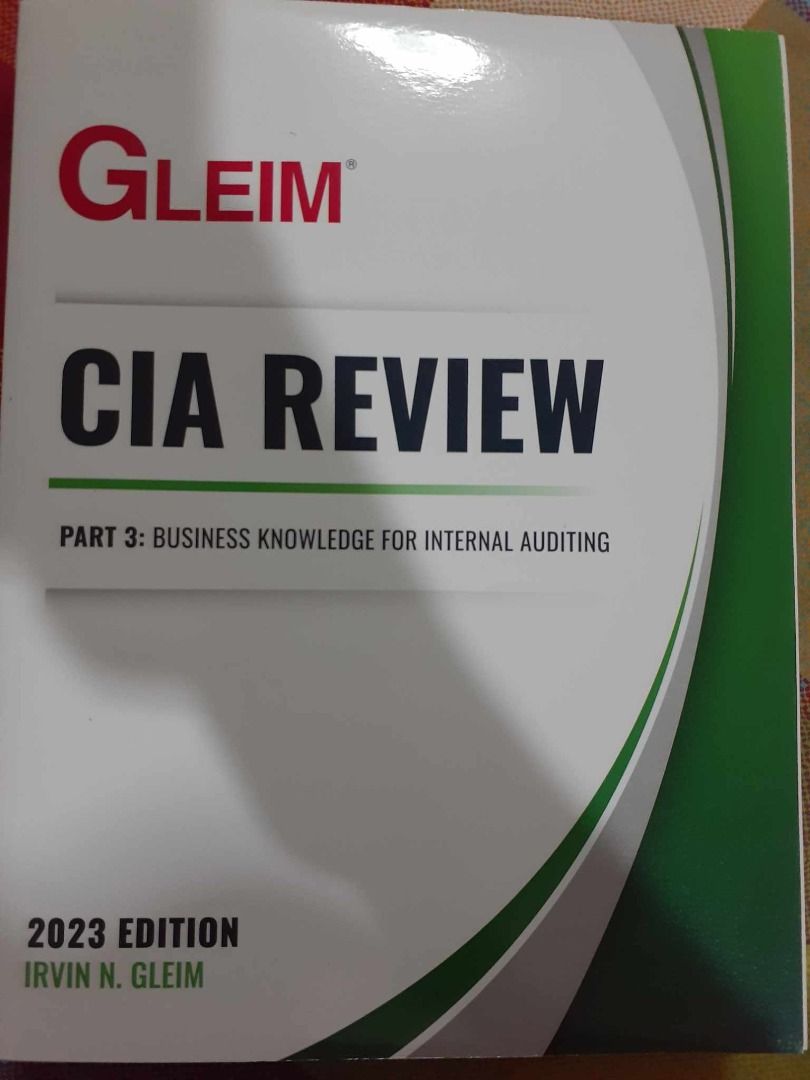 GLEIM CIA Review Part 3 (2023 Ed.), Hobbies & Toys, Books & Magazines ...