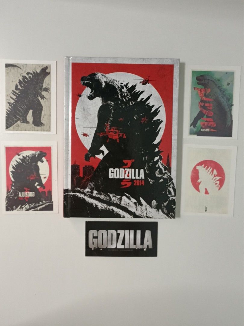 Godzilla Movie Premium A5 Notebook & Temporary Stickers Set, Hobbies ...
