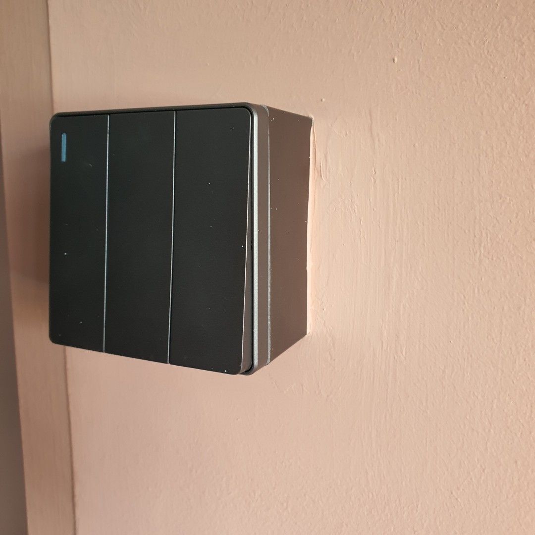 Gunmetal grey 2-way switch, electrical sockets, Furniture & Home Living ...