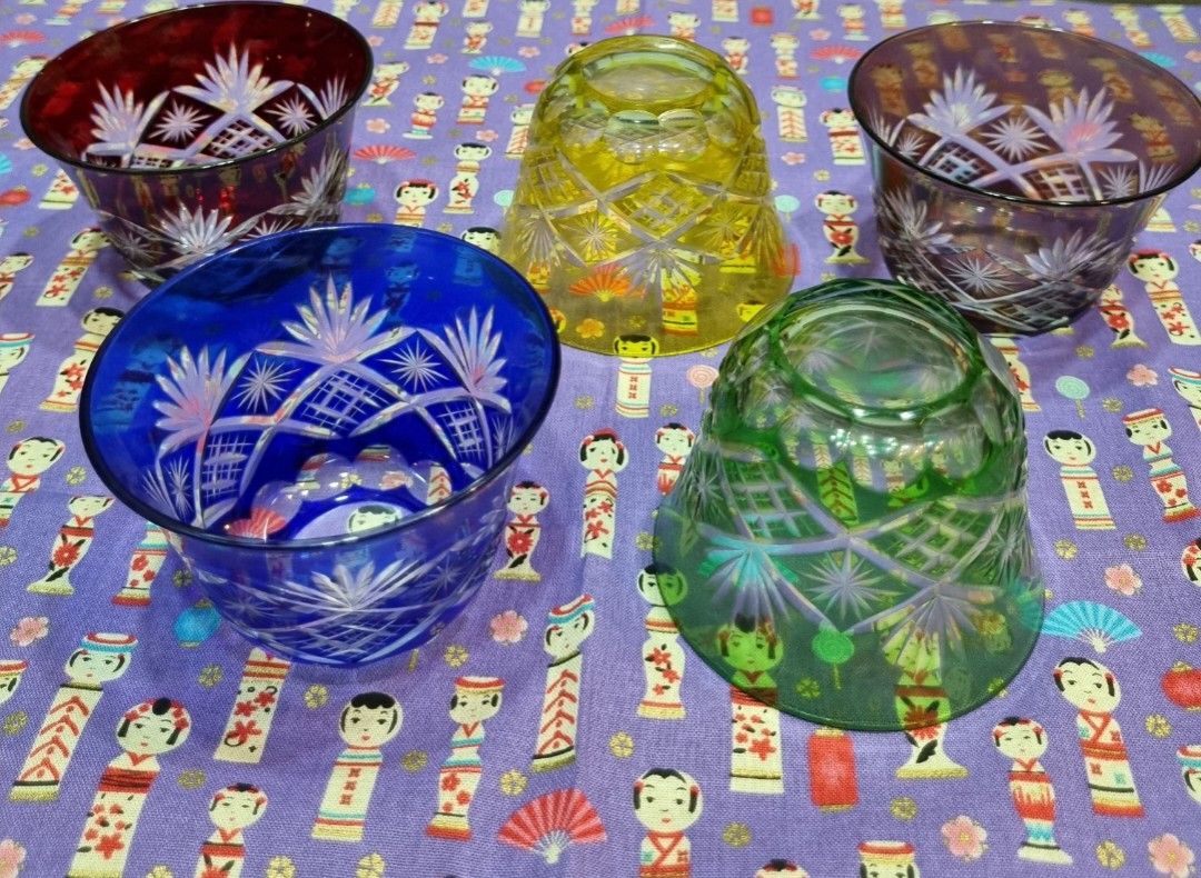 Handmade Japan Kiriko glass, Furniture & Home Living, Kitchenware ...