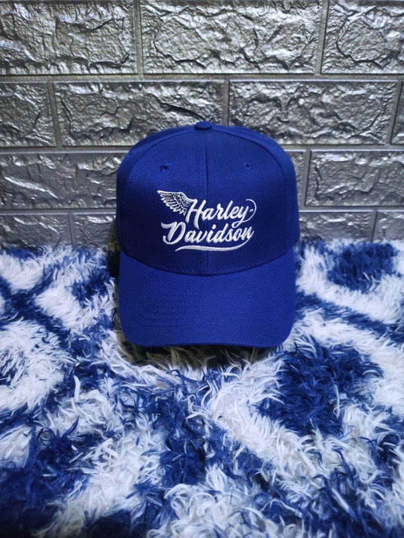 Harley Davidson wing baseball cap, Men's Fashion, Watches & Accessories ...