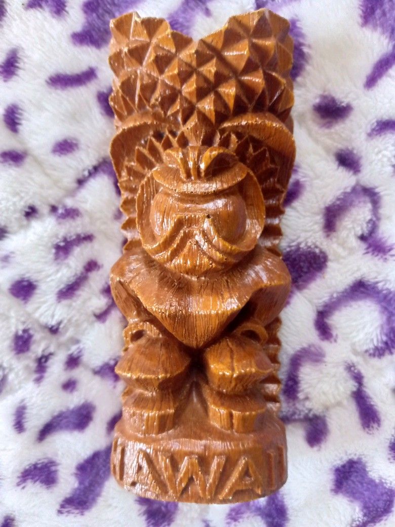 Hawaiian Tiki A HIP Original Po Maikai Good Luck Tiki, Furniture & Home ...
