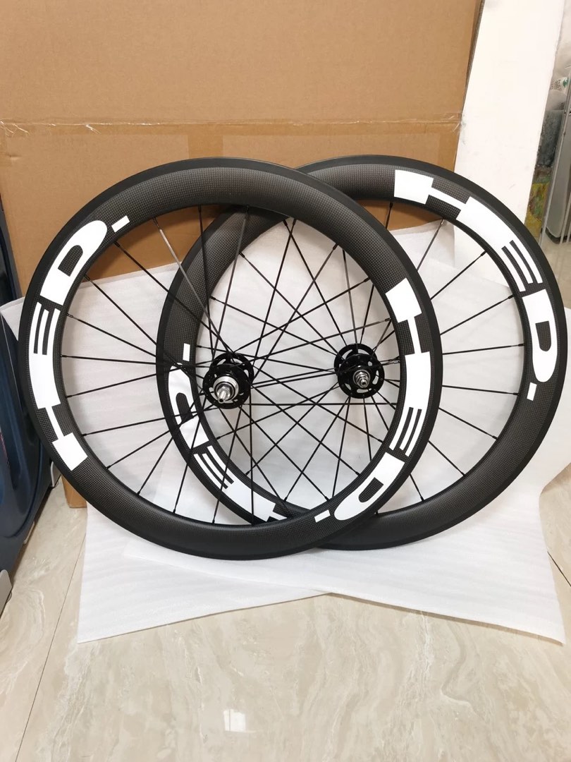 hed 60mm carbon wheelset, Sports Equipment, Bicycles & Parts, Parts & Accessories on Carousell