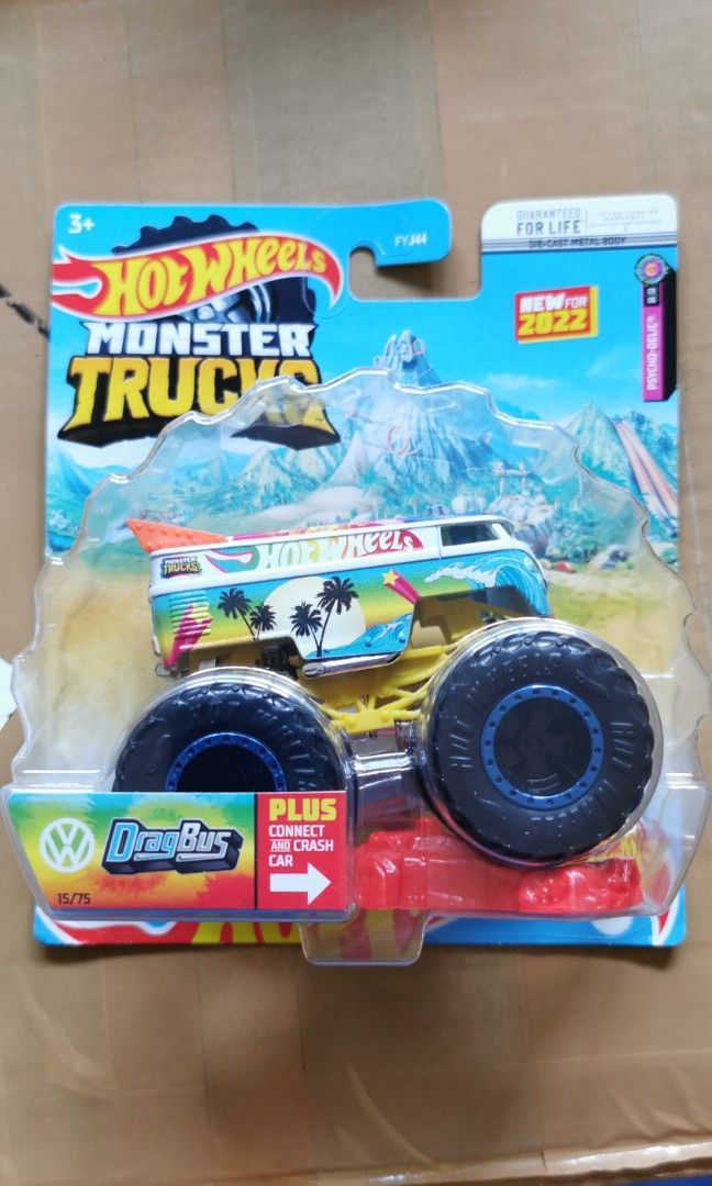 HotWheels Monster Truck 2022 Drag Bus, Hobbies & Toys, Toys & Games on ...