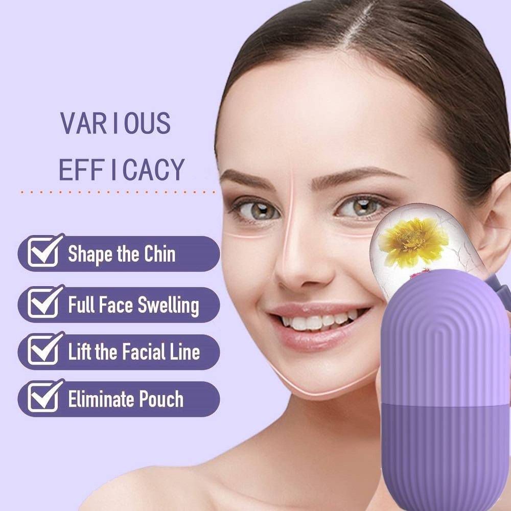 Ice Facial Roller Facial Eye Cold Massage To Tighten Pores Ice Compress ...