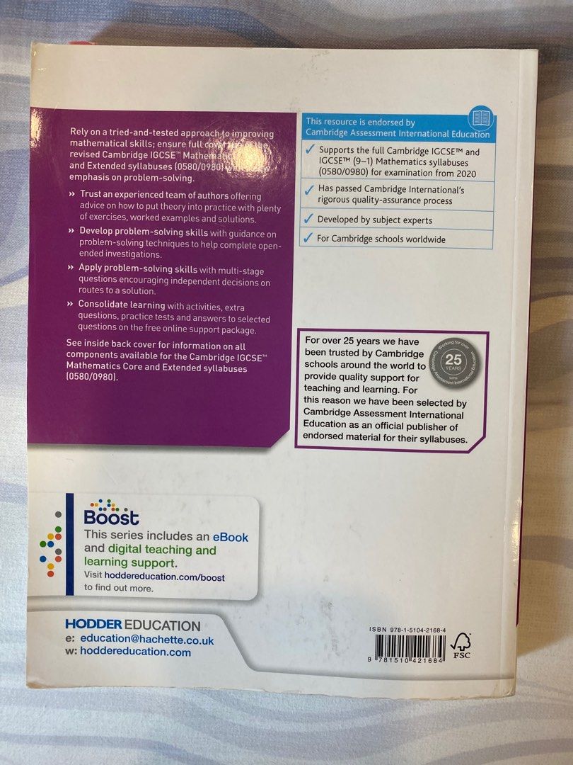 IGCSE Mathematics Coursebook, Hobbies & Toys, Books & Magazines ...