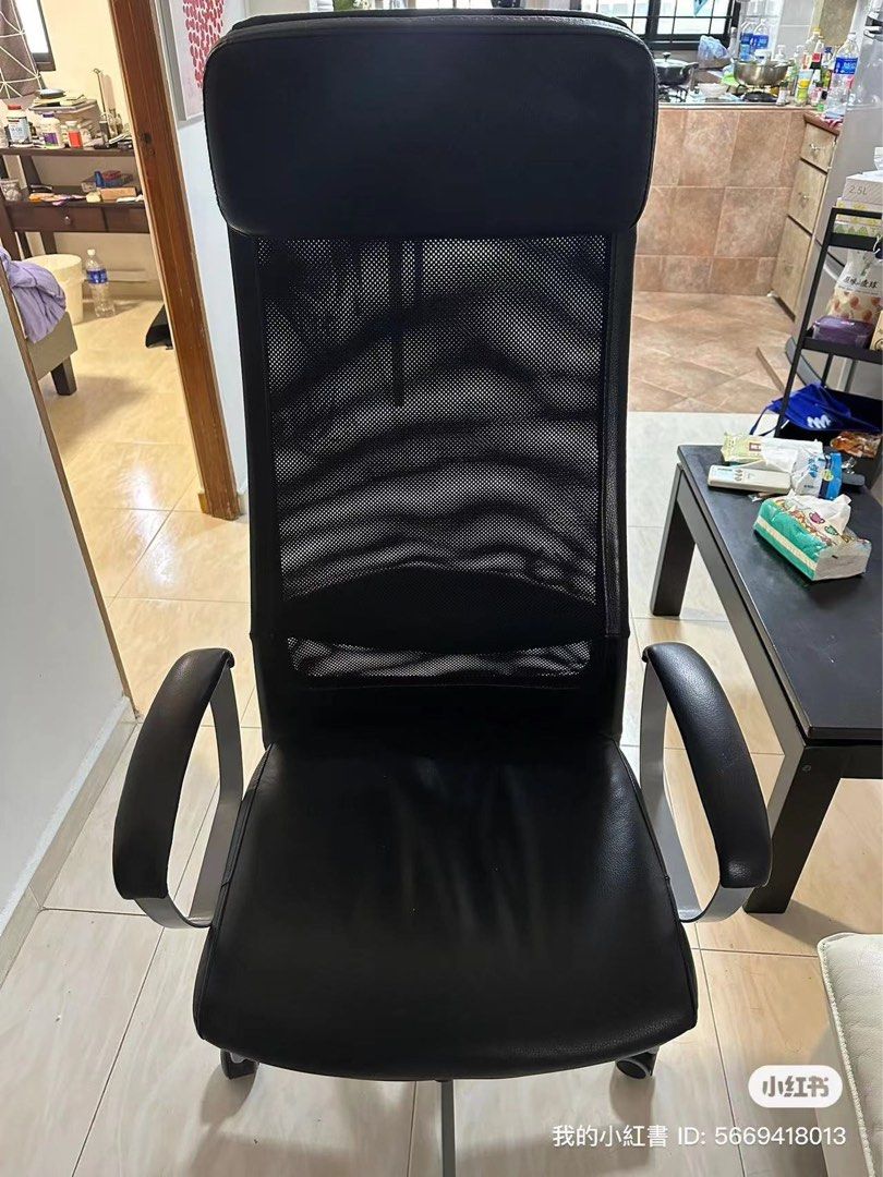 IKEA Markus Office Chair, Furniture & Home Living, Furniture, Chairs on ...