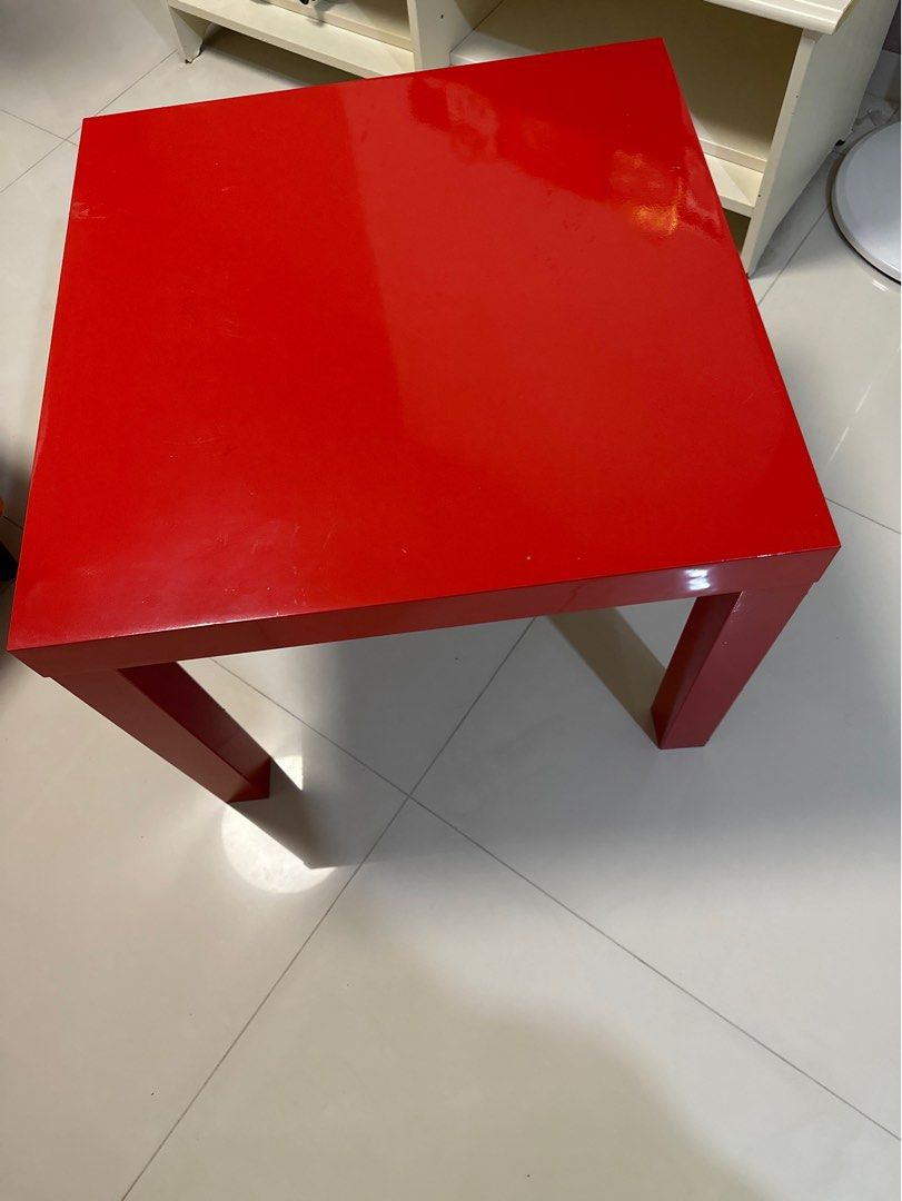 IKEA side table RED, Furniture & Home Living, Furniture, Tables & Sets ...