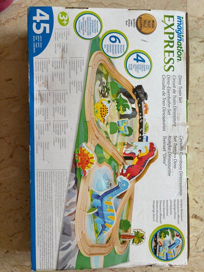 Imagination express wooden Dino Train set, Hobbies & Toys, Toys & Games ...