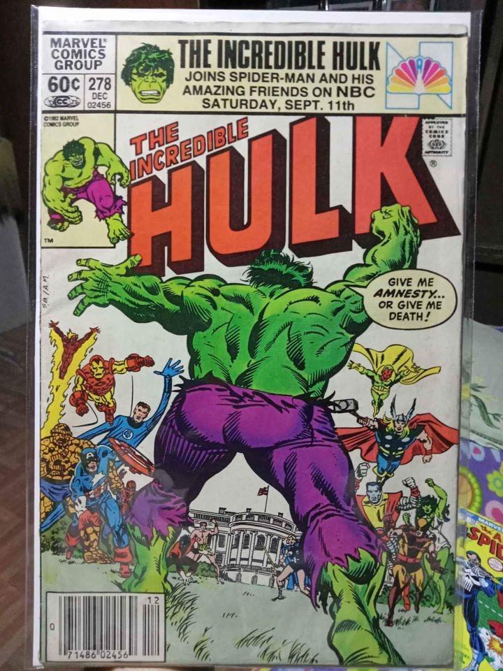 Incredible Hulk #278 (1982) Vintage Marvel Comics - Spider-Man ...
