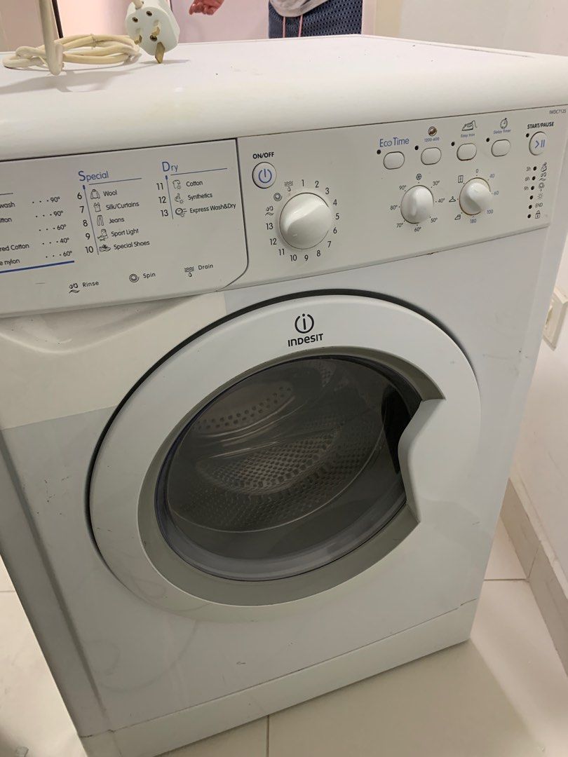 INDESIT Washing machine Dry/ wash function, TV & Home Appliances ...