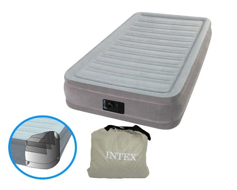 INTEX Queen Size Built In Pump Air Mattress, Furniture & Home Living ...
