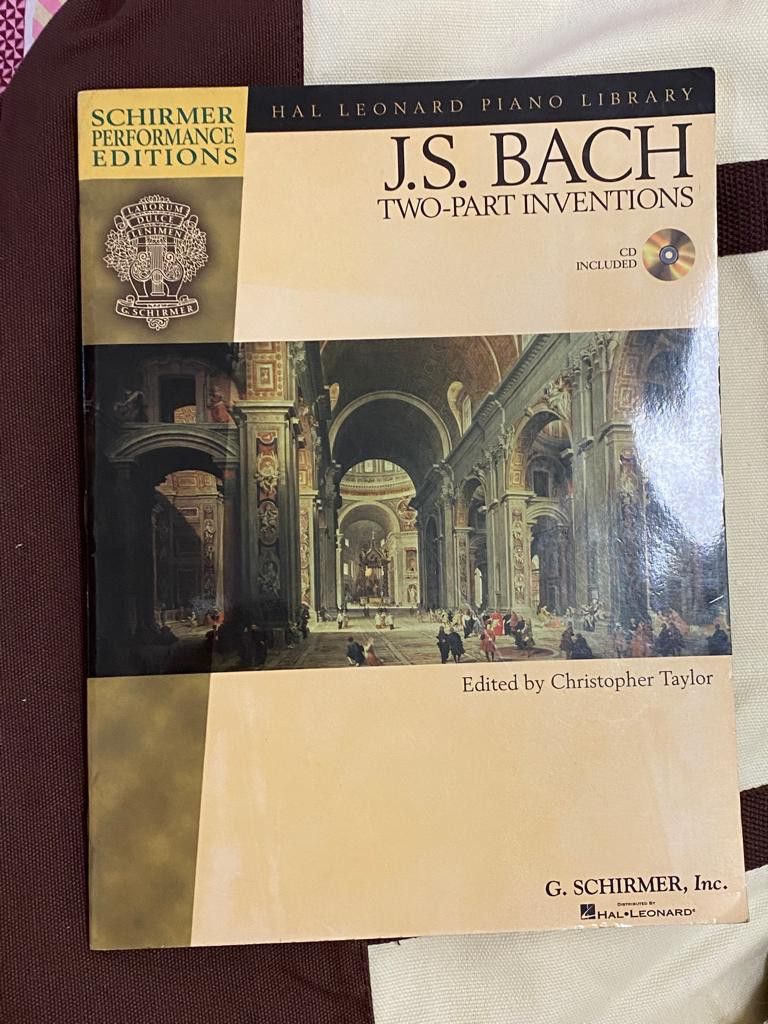 J S BACH Two Part Inventions Piano Sheet Music Baroque Piano Book ...