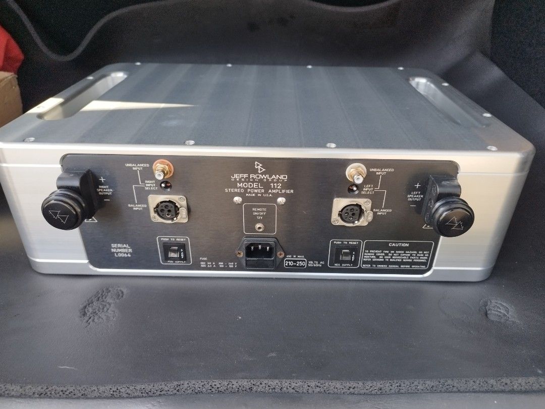 Jeff Roland power amp 112, Audio, Soundbars, Speakers & Amplifiers on ...