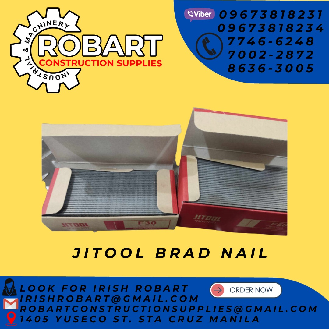 Jitool Brad Nail, Commercial & Industrial, Construction Tools & Equipment on Carousell