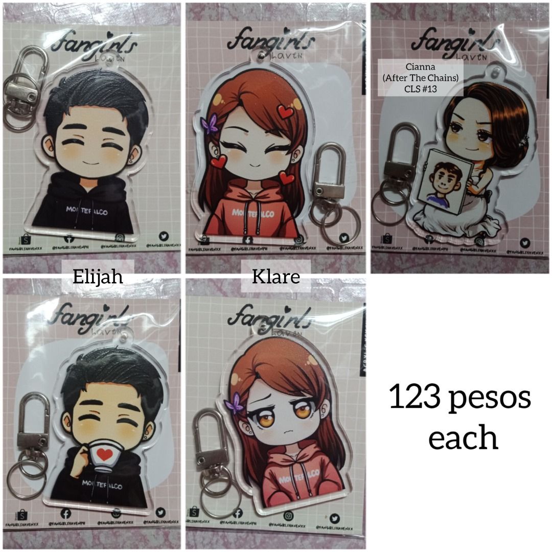 Jonaxx Merch: Acrylic Jonaxx Keychains bought from FGH (Raiming Illus ...