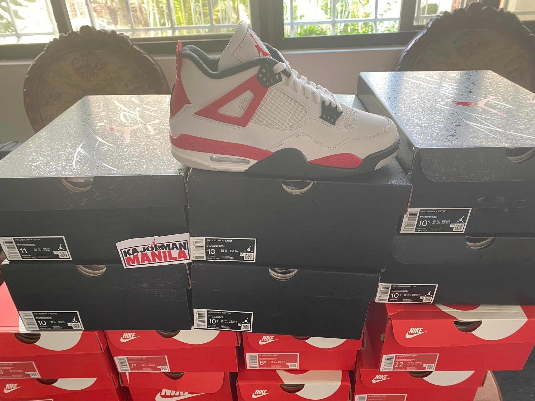 Jordan 4 Red Cement, Men's Fashion, Footwear, Sneakers on Carousell