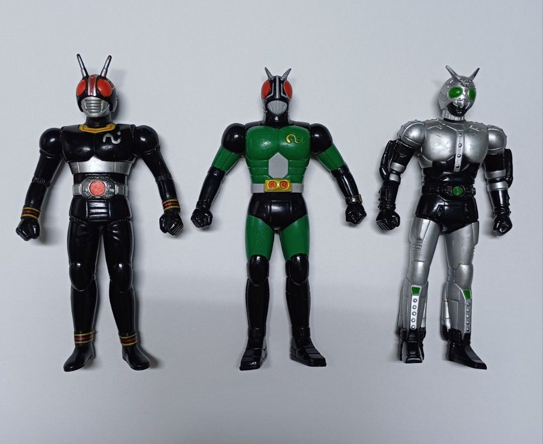 Kamen Rider Black RX Shadow Moon Sofubi Bandai 1988 Japan Soft Vinyl ...