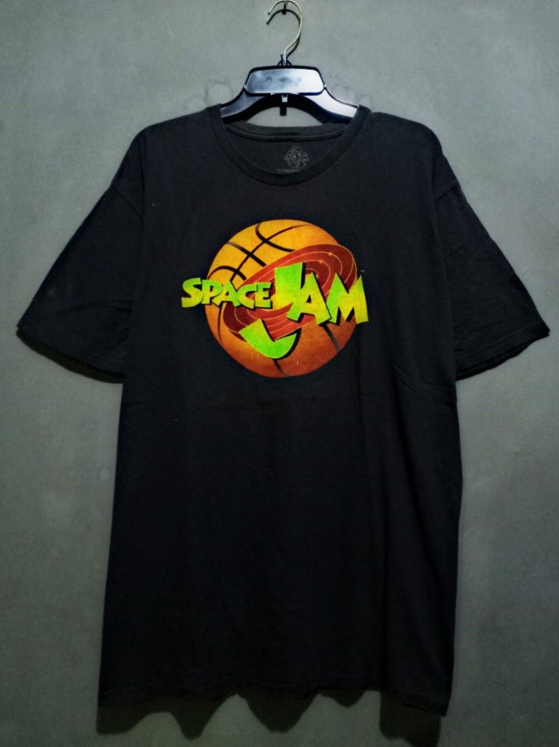 Kaos SPACE JAM WB (built up), Fesyen Pria, Pakaian , Atasan di Carousell