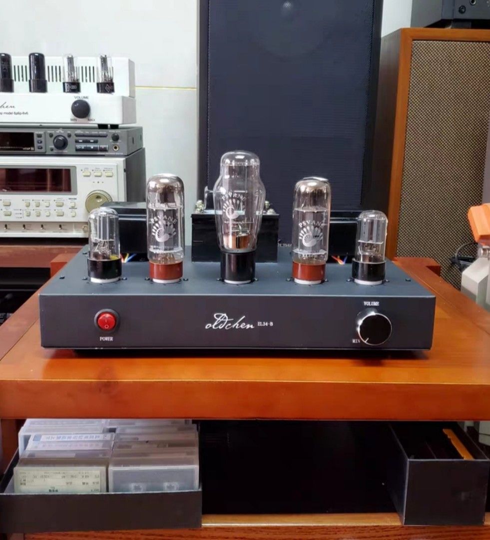 LaoChen EL34 Class A Bluetooth Tube Amplifier, Choice of silver or ...