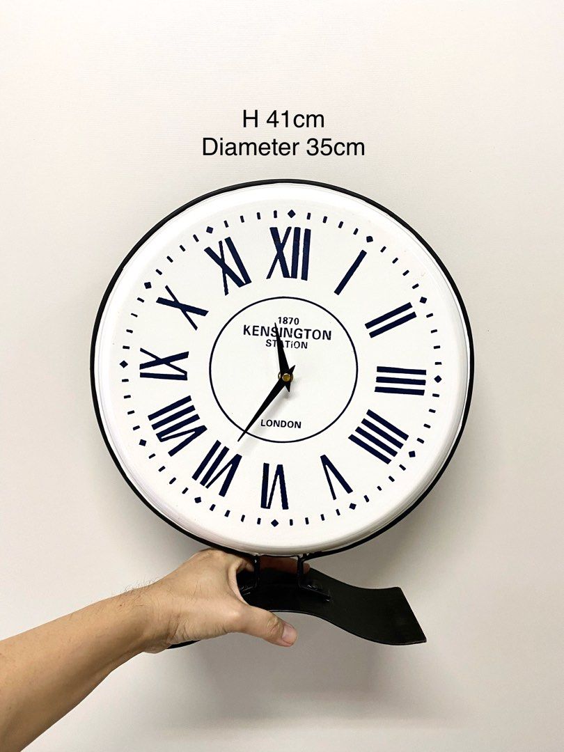 Large size enamel table clock, Furniture & Home Living, Home Decor ...