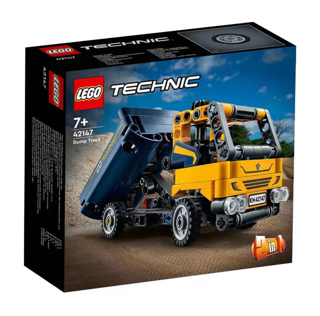 LEGO Technic 42147 Dump Truck, Age 7+, Building Blocks, 2023 (177pcs ...