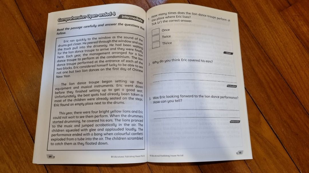 Level Up Your Comprehension Skills - Primary 2 (P2 Assessment Book ...