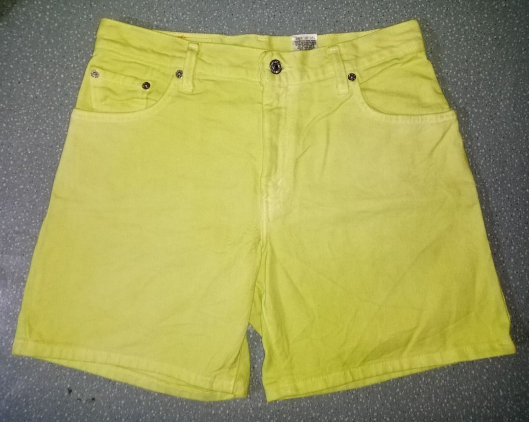 LEVI'S JORTS FOR WOWEN GREEN-YELLOW, Women's Fashion, Bottoms, Shorts ...