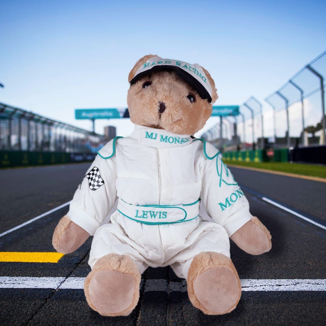 Lewis Hamilton MJ Monaco Mercedes F1 Bear, Hobbies & Toys, Memorabilia ...