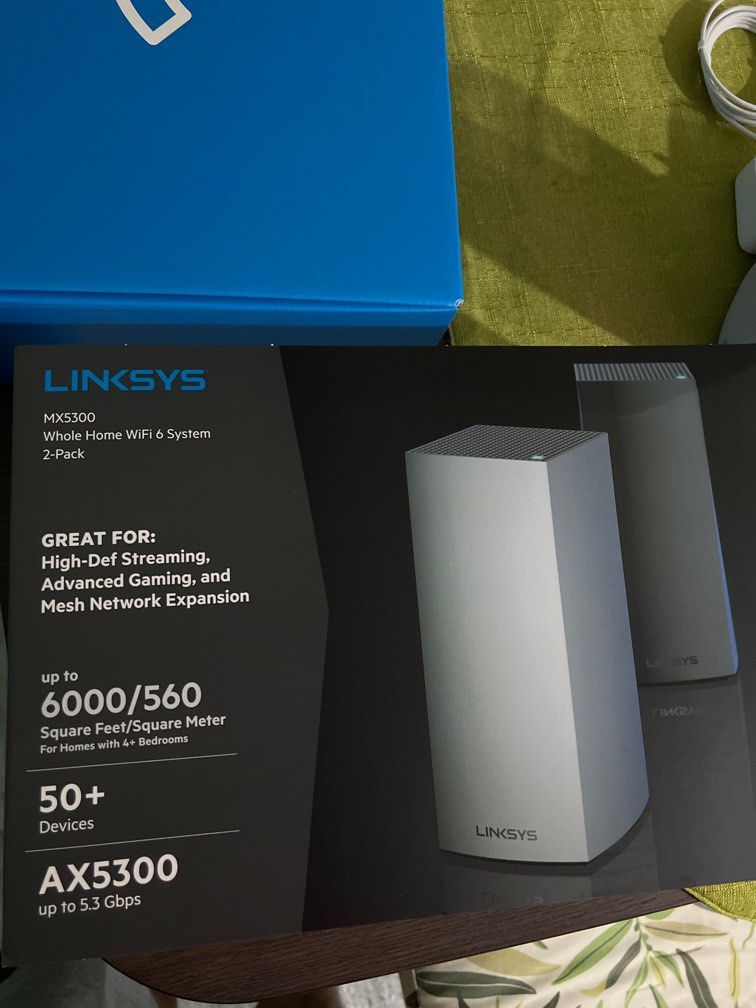 Linksys Router AX5300 / 2 Nodes, Computers & Tech, Parts & Accessories ...