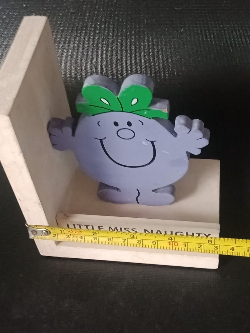 Little Miss Naughty Wooden Bookends / Mr. Men & Little Miss by Roger ...
