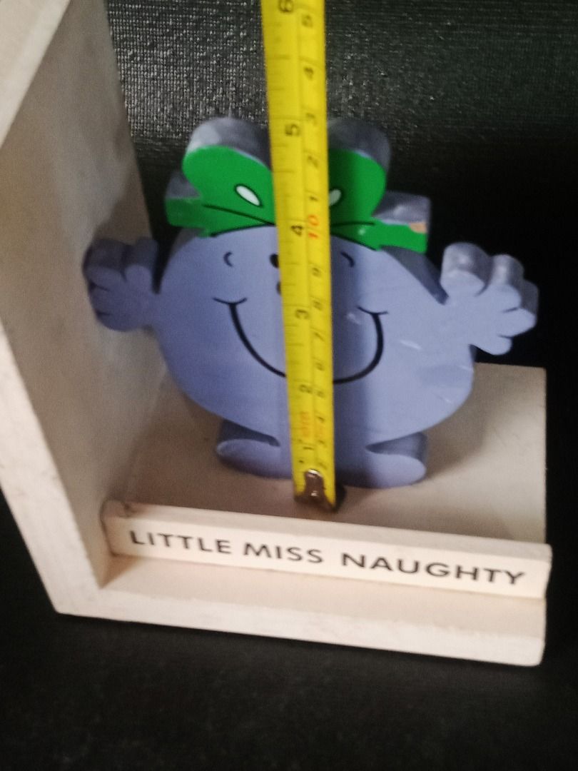 Little Miss Naughty Wooden Bookends / Mr. Men & Little Miss by Roger ...